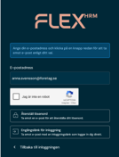 Inloggning i Flex HRM